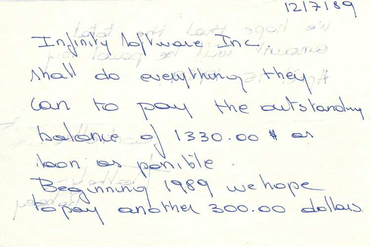 Infinity Software, a Bay Area startup | Dubman.com